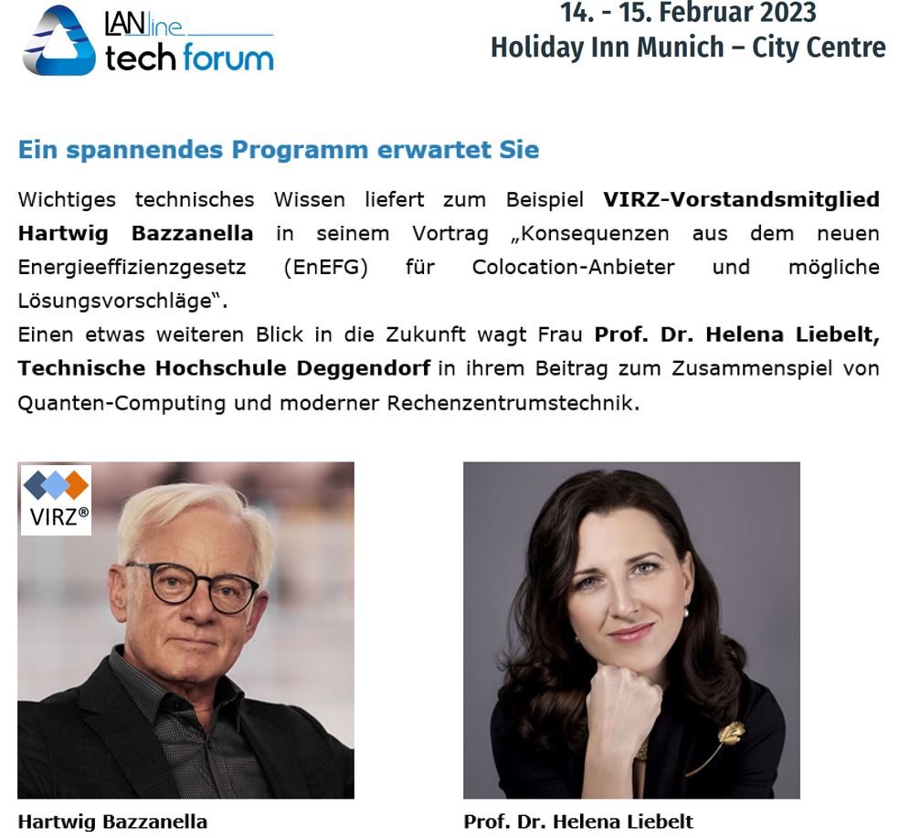 VIRZ - VIRZ-Experten auf nationalen Messen & Kongressen